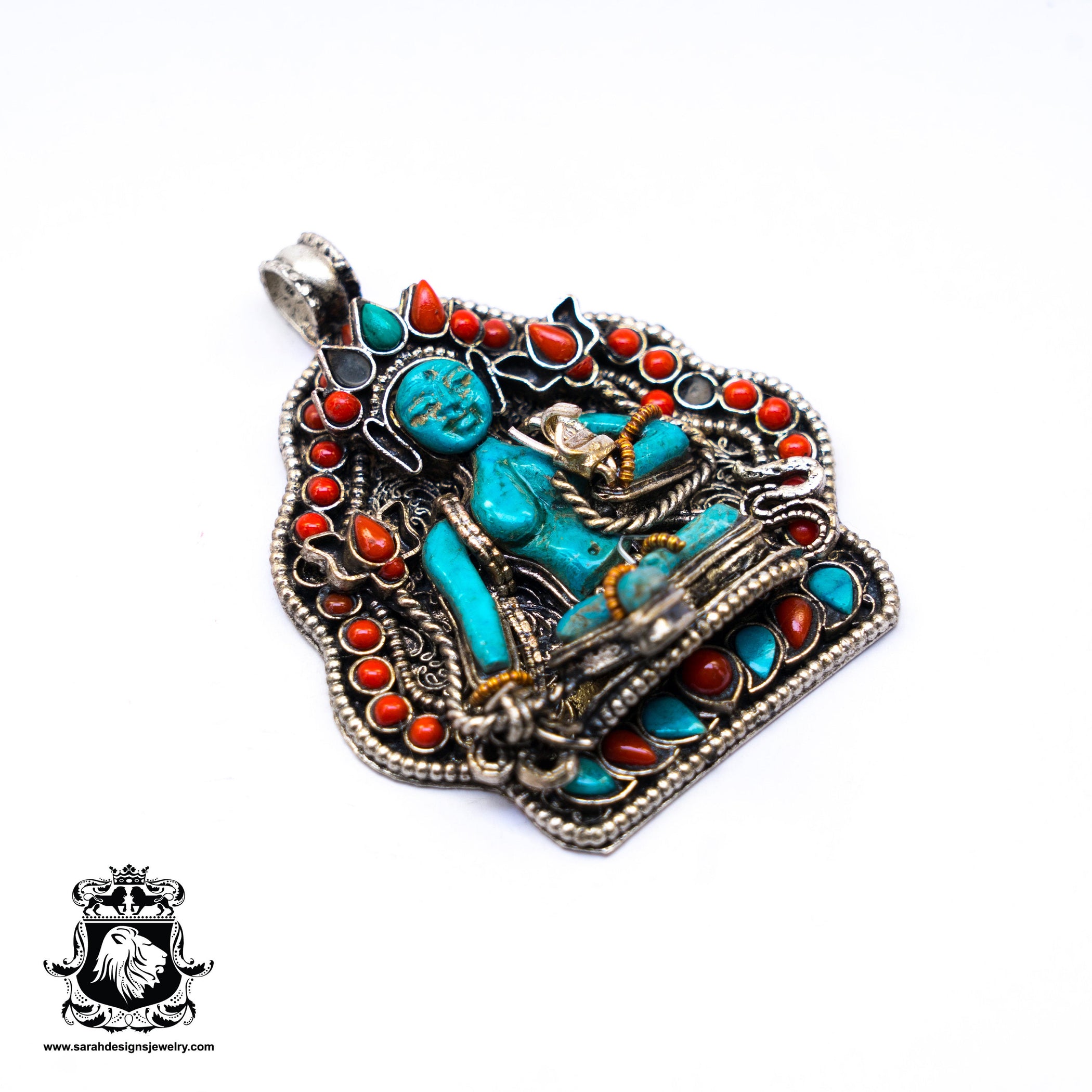White Tara Buddha Ghau Tibetan Prayer Box Pendant N66-2 — Sarah Designs ...