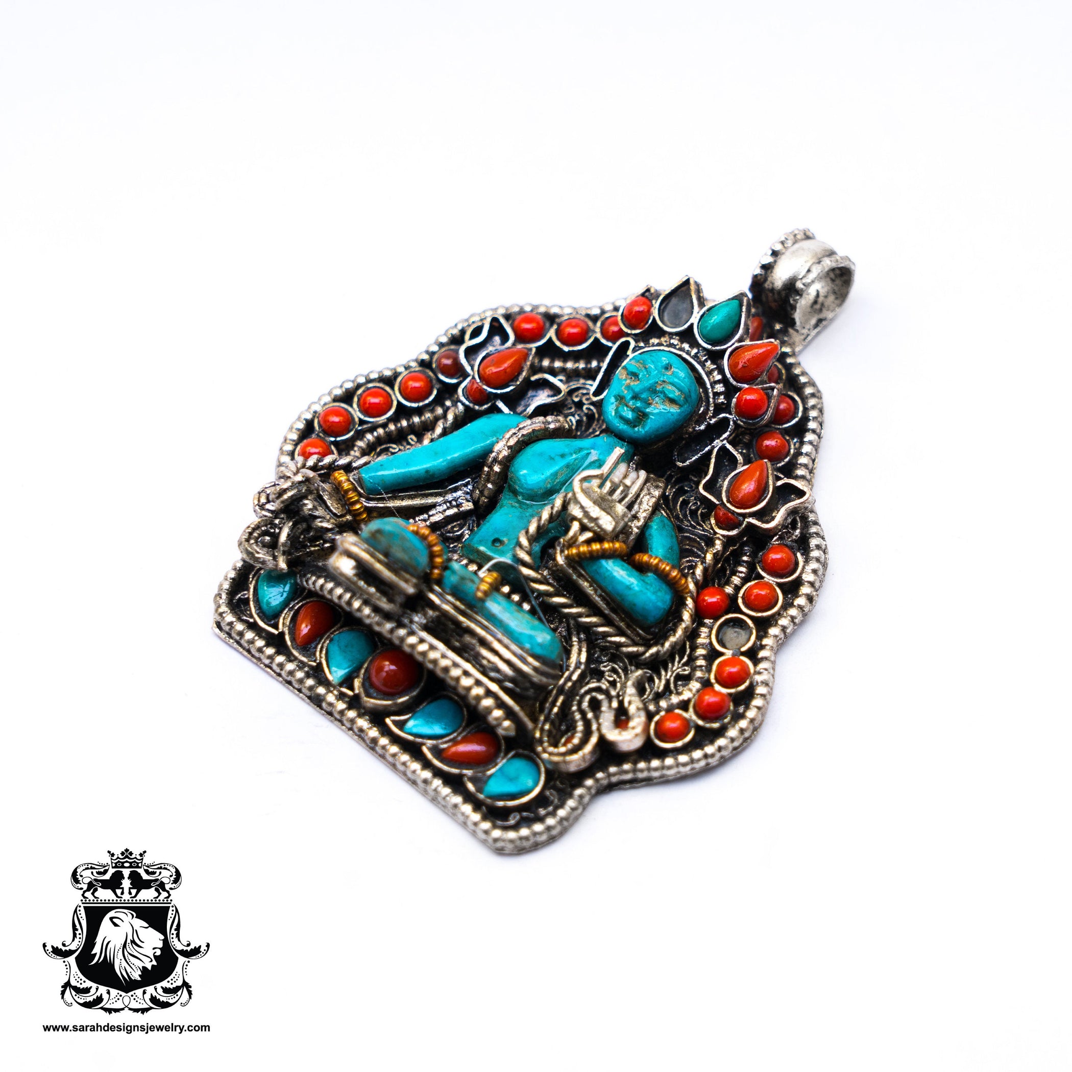 White Tara Buddha Ghau Tibetan Prayer Box Pendant N66-2 — Sarah Designs ...
