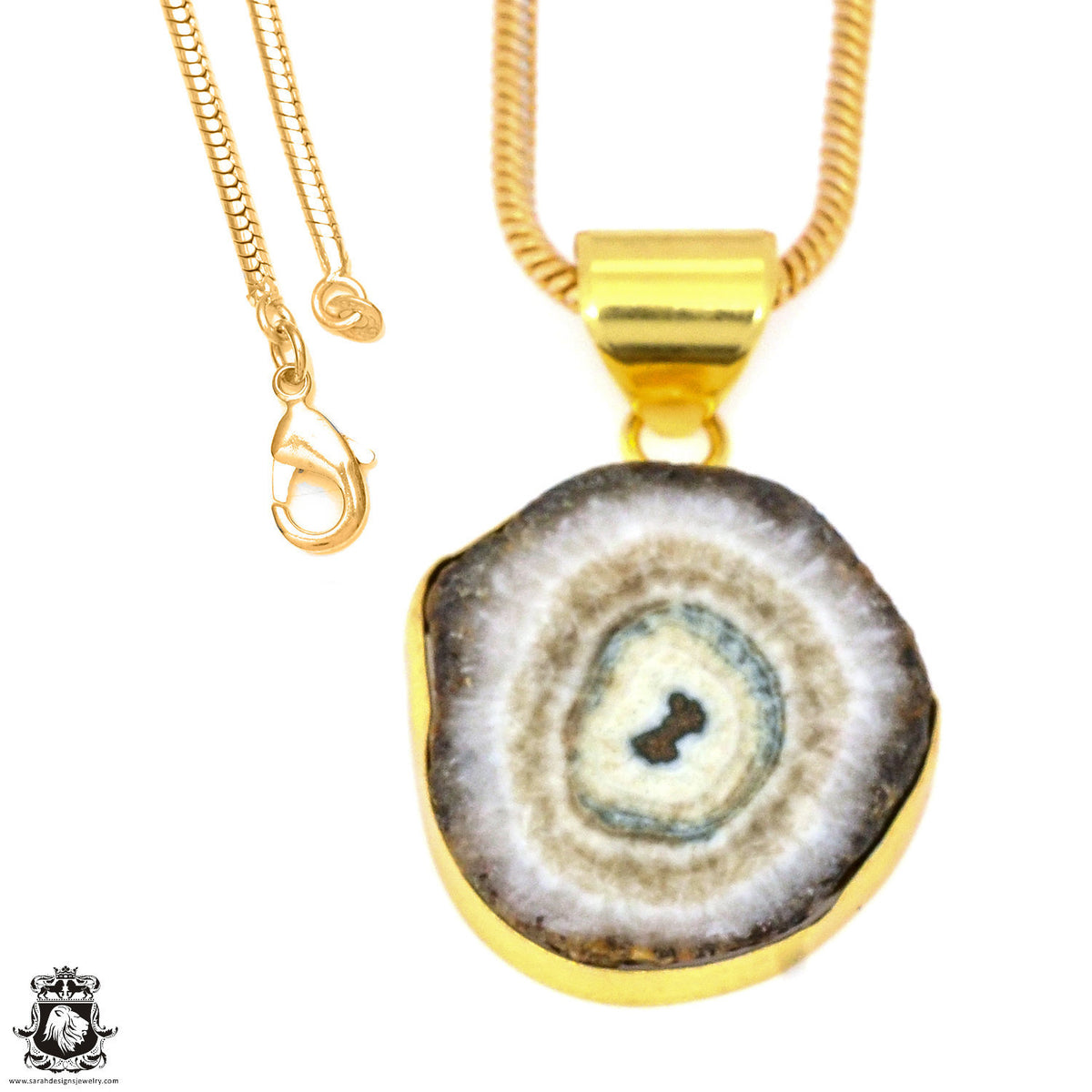 Clear Quartz Stalactite 24K Gold Plated Pendant GPH1200 — Sarah Designs ...