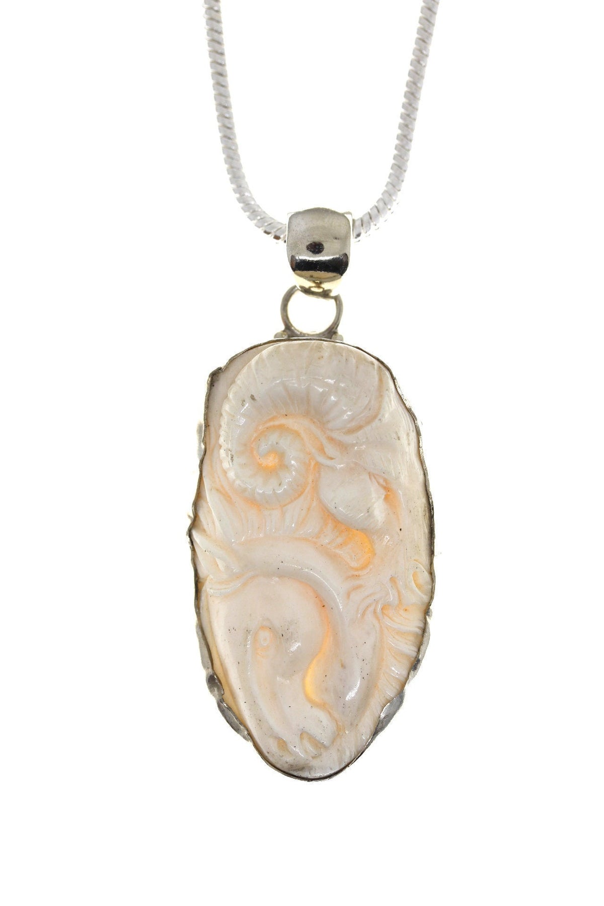 Pegasus Goat Pendant & Chain C66 — Sarah Designs Jewelry
